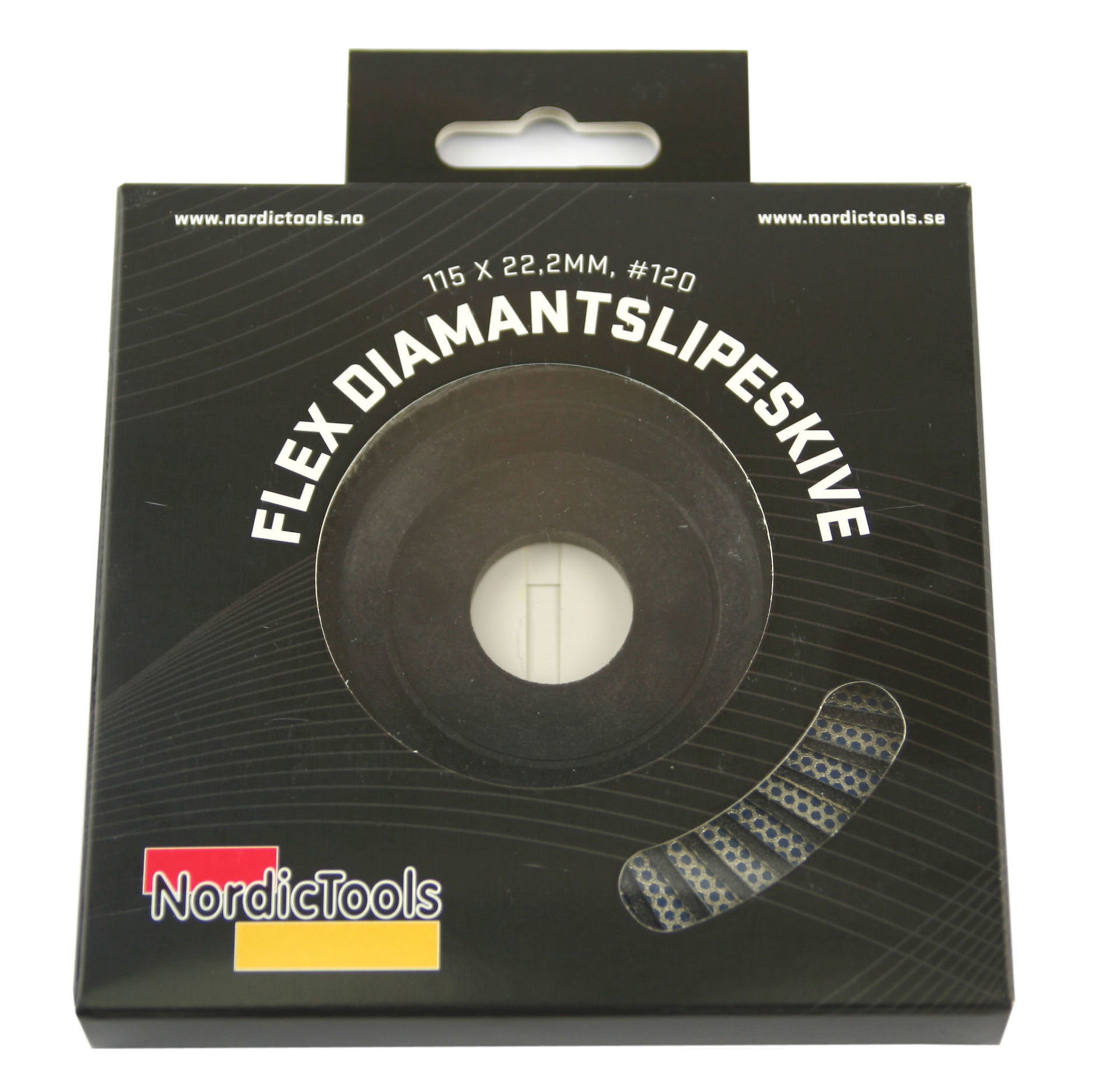 Nordic Tools. Flex diamantslipskiva 115x22,2 K120