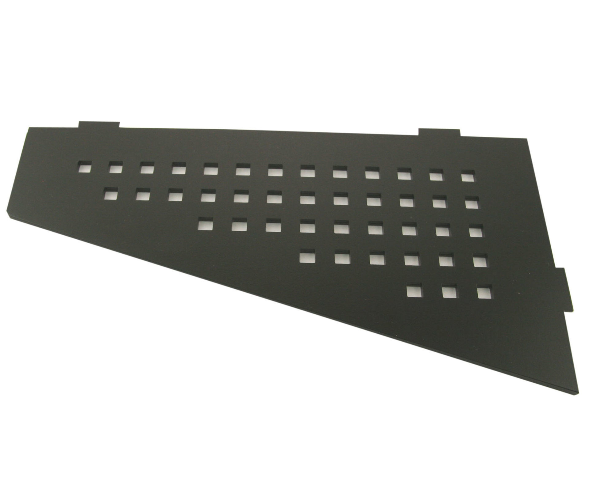 Nordic Tools. NT designhylla firkant hörn vinge svart stål 4mm