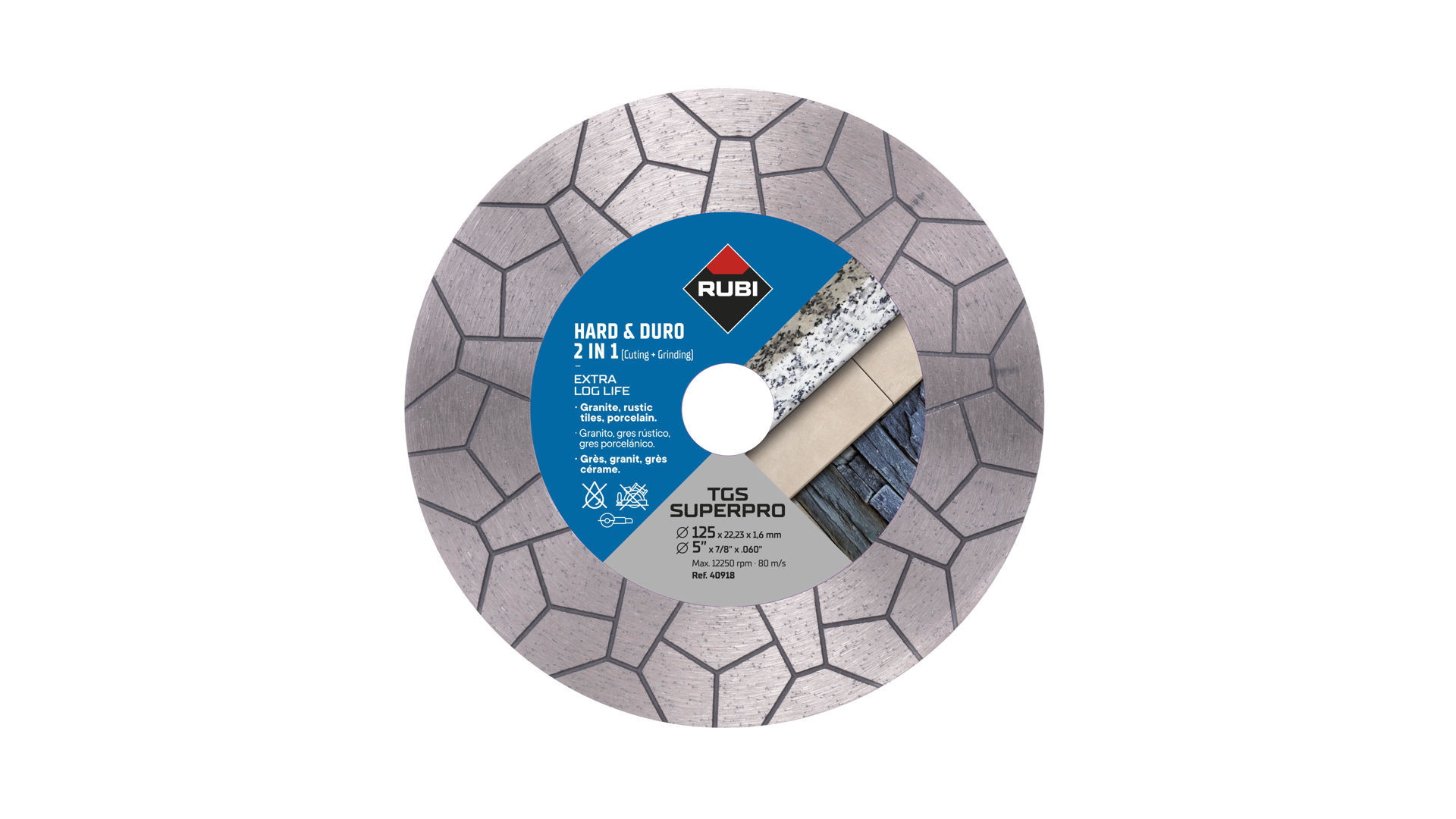 Nordic Tools. Rubi diamantblad TGS 125x22,5 superpro